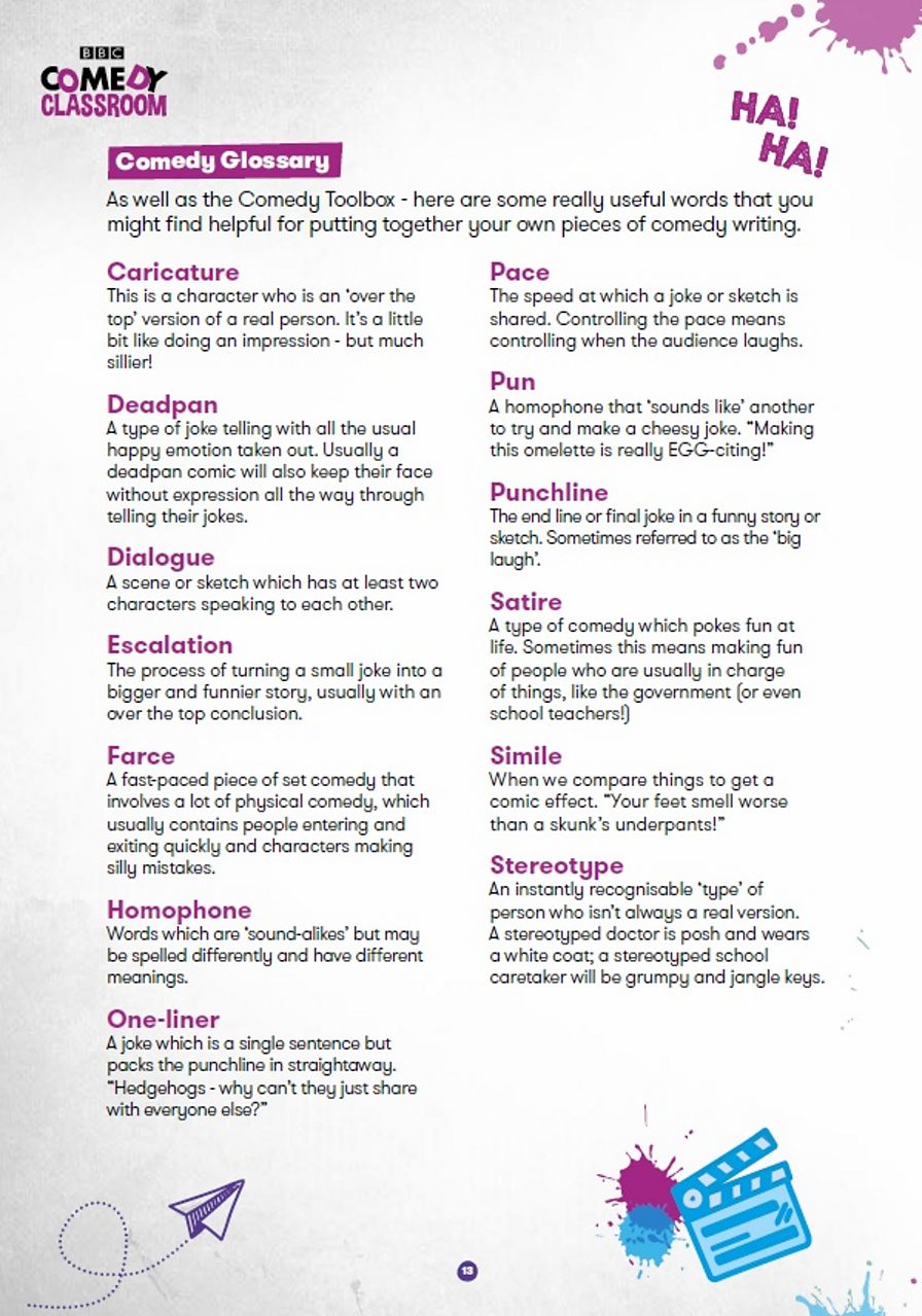 BBC - Comedy Classroom - Welcome to Comedy Classroom for primary schools