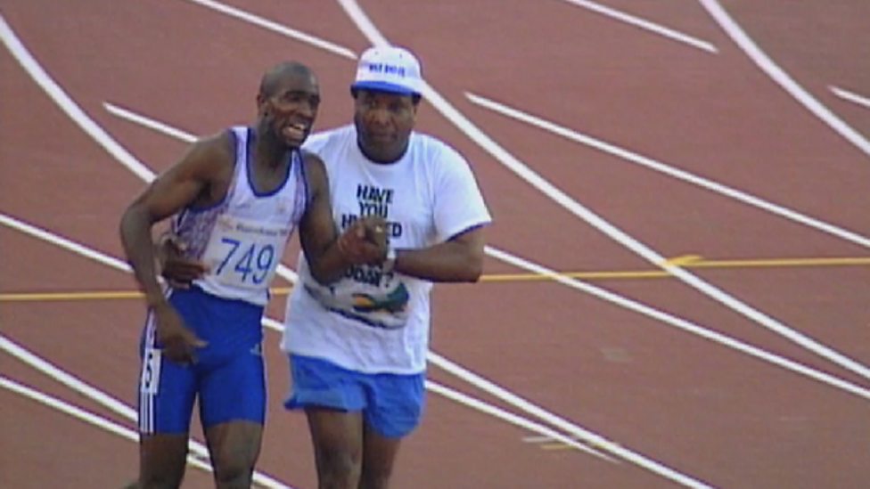 BBC Three - Olympics' Most Amazing Moments, Derek's Father Helps Him ...