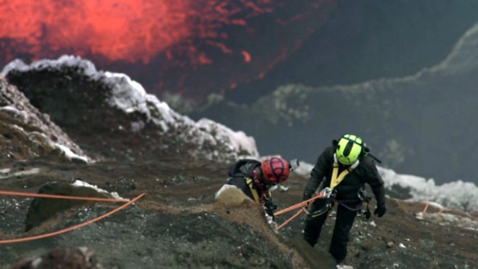 BBC Two - Kate Humble: Into the Volcano, Episode 2, Abseiling into a ...
