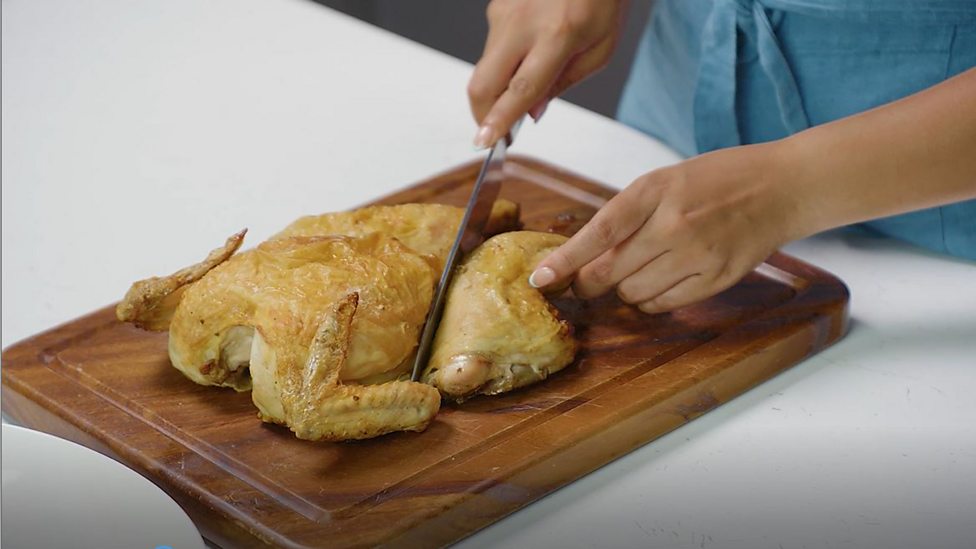 BBC - BBC Food, How to carve a spatchcocked chicken