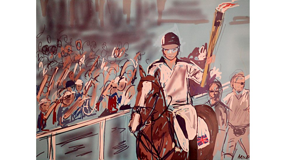 BBC - Rolf and Anneka's paintings - Anneka Rice - Tablet Painting