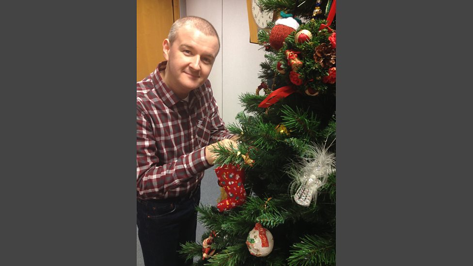 BBC - The Paul Miller Show Christmas Tree - Going up