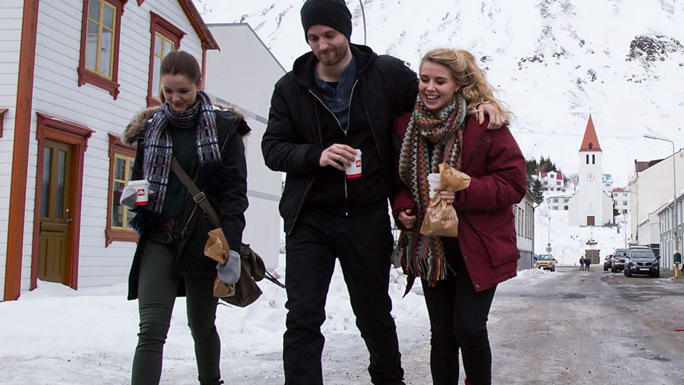 BBC Four - Trapped, Series 1, The characters - Left to right: Jóhanna ...