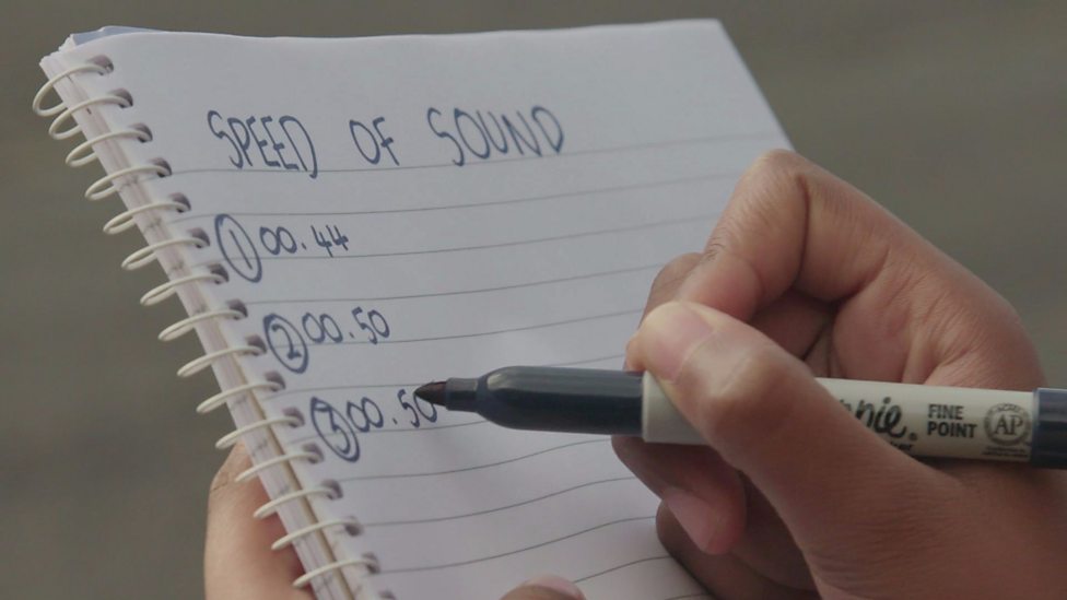 Higher tier: Measuring the speed of sound using the flash-bang method ...