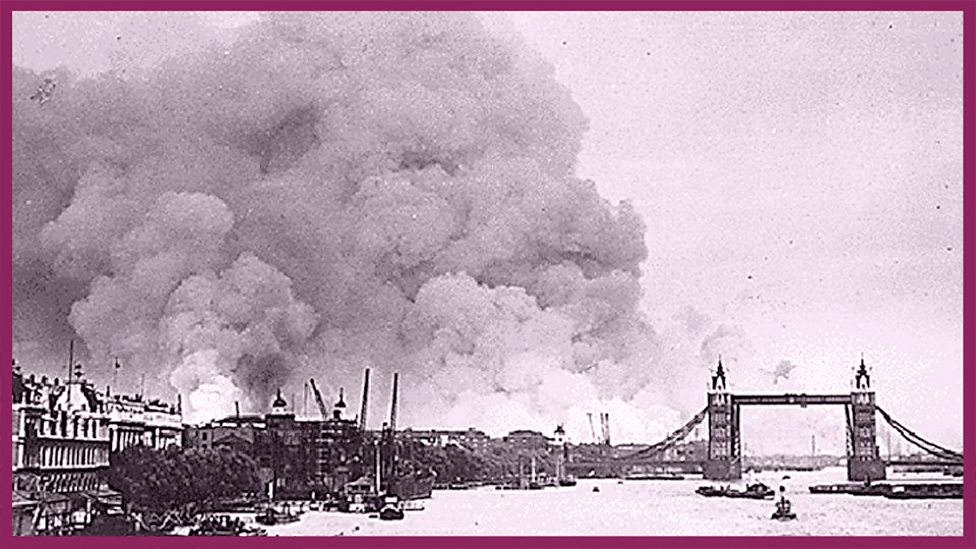 Primary History KS2: WW2 Clips. A fire engine races through the streets ...