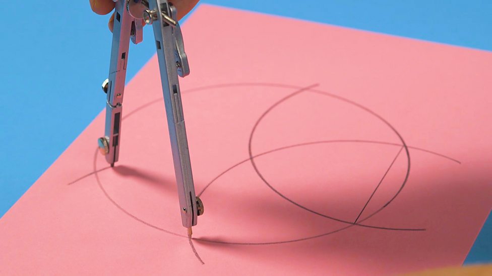 How to draw a regular hexagon, square and triangle - BBC Bitesize