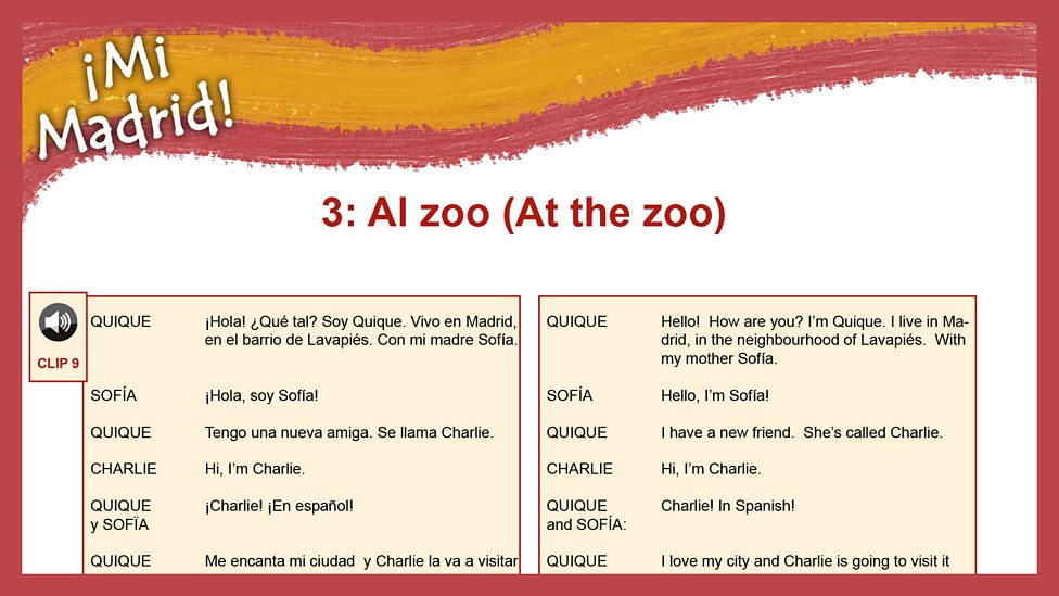 KS2 Spanish - 3: Al zoo (At the zoo) - BBC Teach