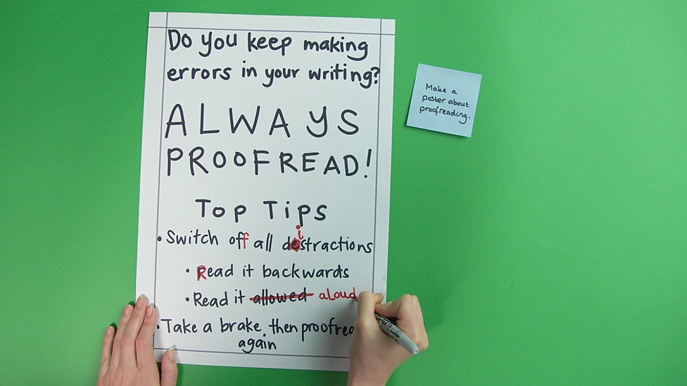 How to proofread - BBC Bitesize