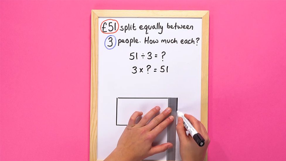 How to divide using the array method - BBC Bitesize