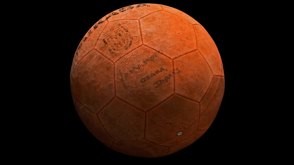 This artist used washed-up footballs to highlight plastic waste - BBC Three