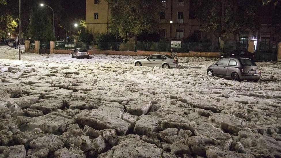 Freak weather causes extreme hailstorm in Italy - CBBC Newsround