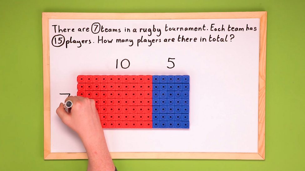 How to visualise multiplication with an array - BBC Bitesize