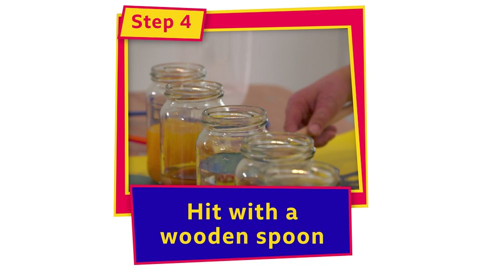 How to make a jar xylophone instrument from galls bottles or jars - BBC ...
