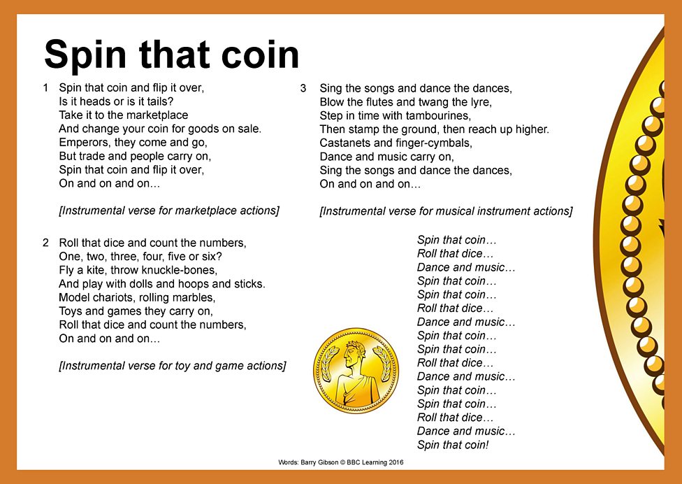 Rocking Romans! Songs. 5: Spin that coin - BBC Teach