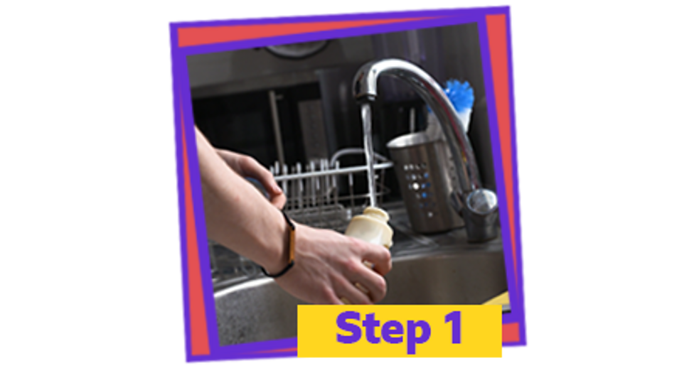 How to make a DIY baby rattle - BBC Tiny Happy People