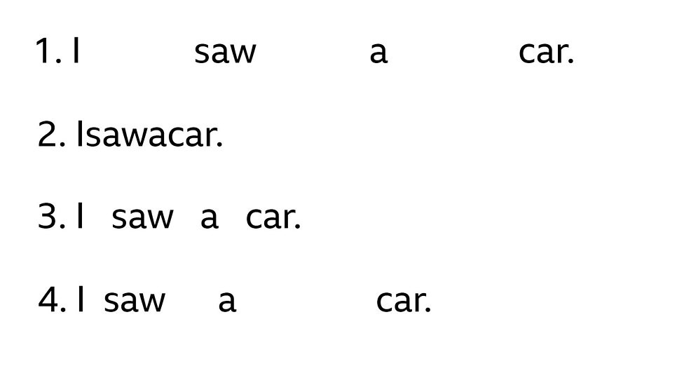 Handwriting: using finger spaces - English - Learning with BBC Bitesize
