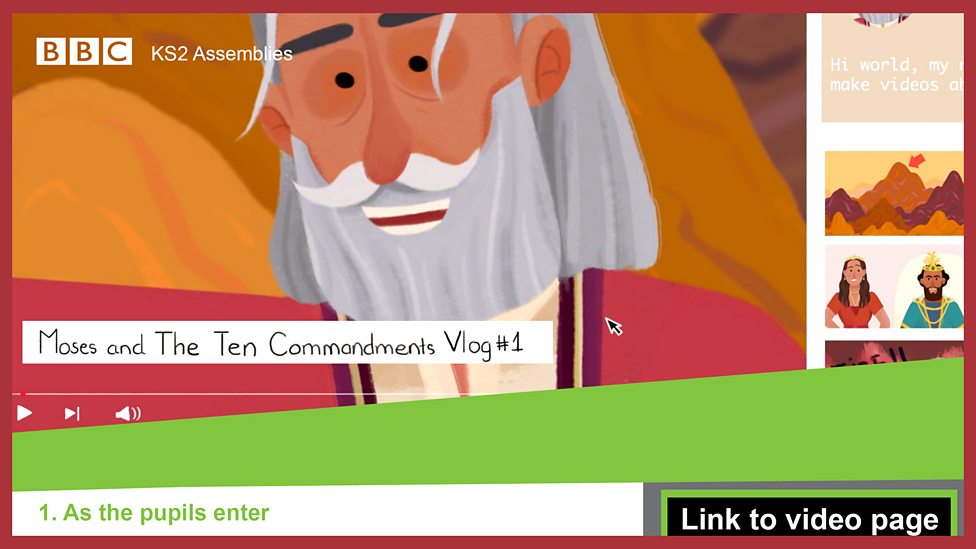 Moses and the 10 Commandments - Vlog #1 - BBC Bitesize