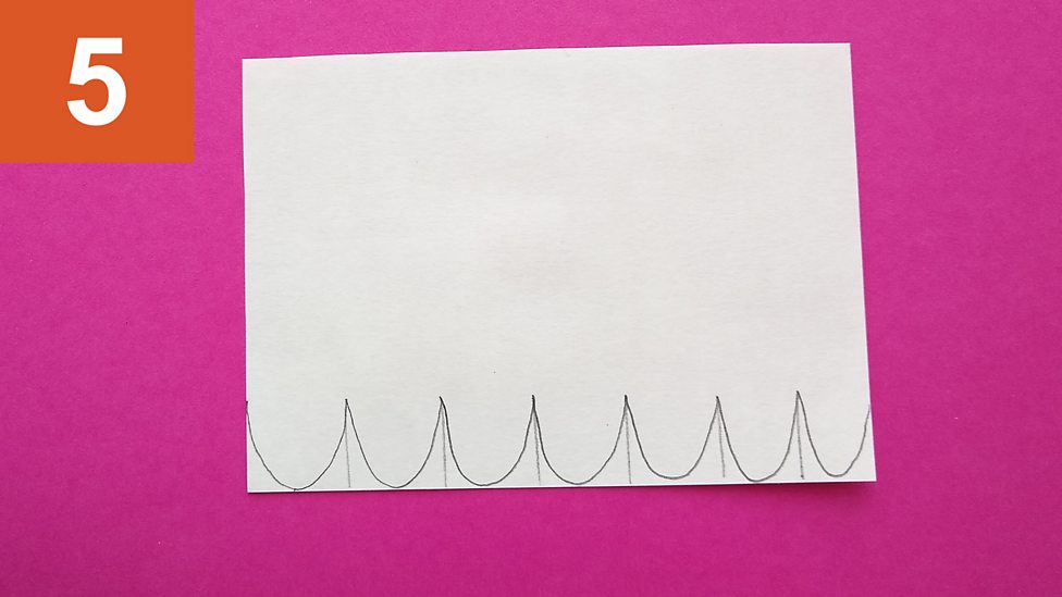Make paper fringes - scallops - BBC Bitesize