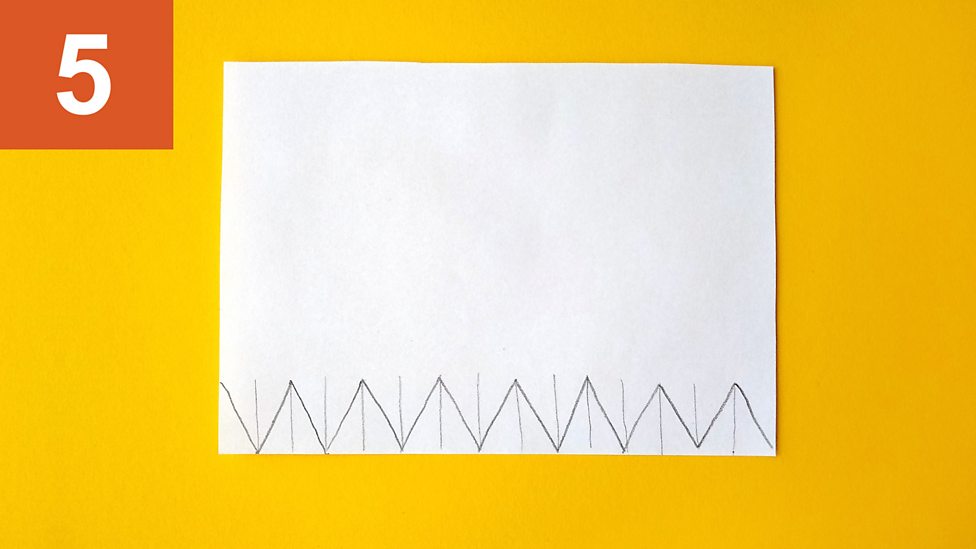 Make paper fringes - zigzags - BBC Bitesize