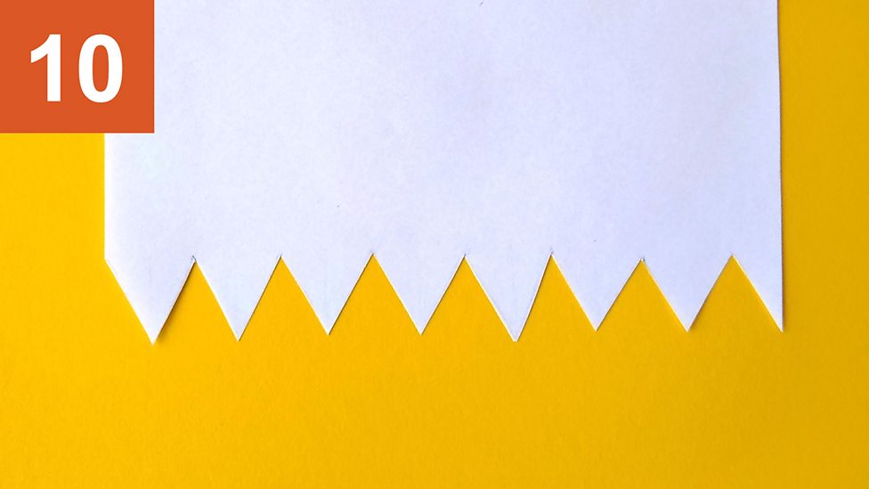 Make paper fringes - zigzags - BBC Bitesize