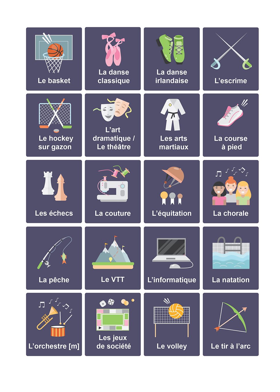 Vocabulary - extra-curricular activities - Life at school - CCEA - GCSE ...