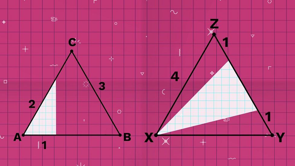 Maths Week Scotland 2021 - Problem 3 - Triangle areas - BBC Bitesize