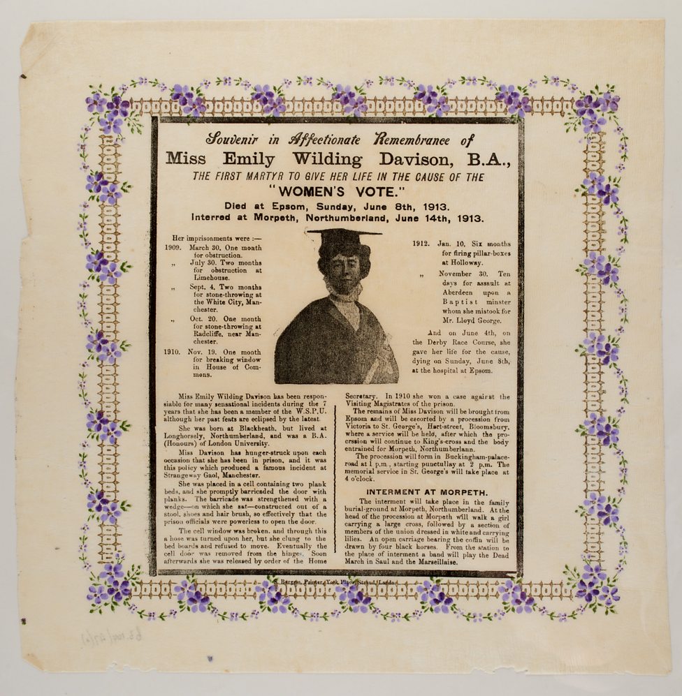 Who was Emily Wilding Davison? - BBC Bitesize