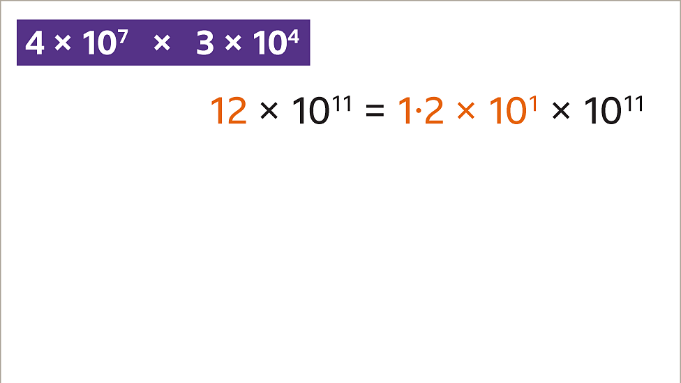 Calculations with standard index form - BBC Bitesize