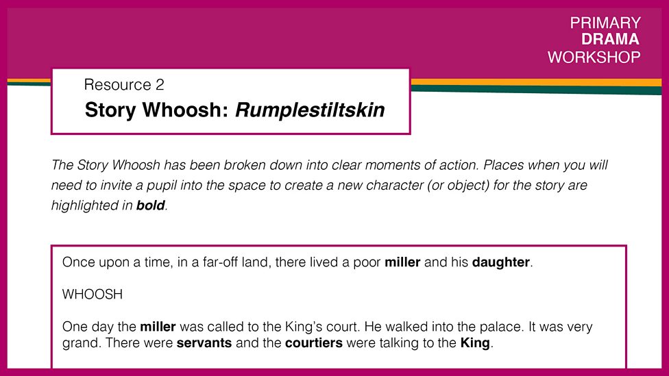 Primary Drama Workshop. 1: Beginning a drama. - BBC Teach