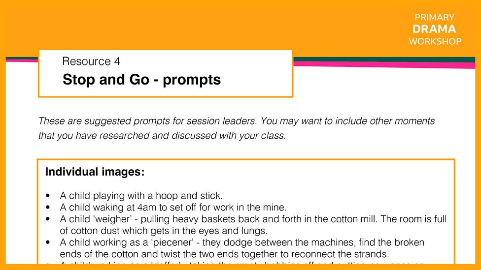 Primary Drama Workshop. 2: Continuing a drama. - BBC Teach