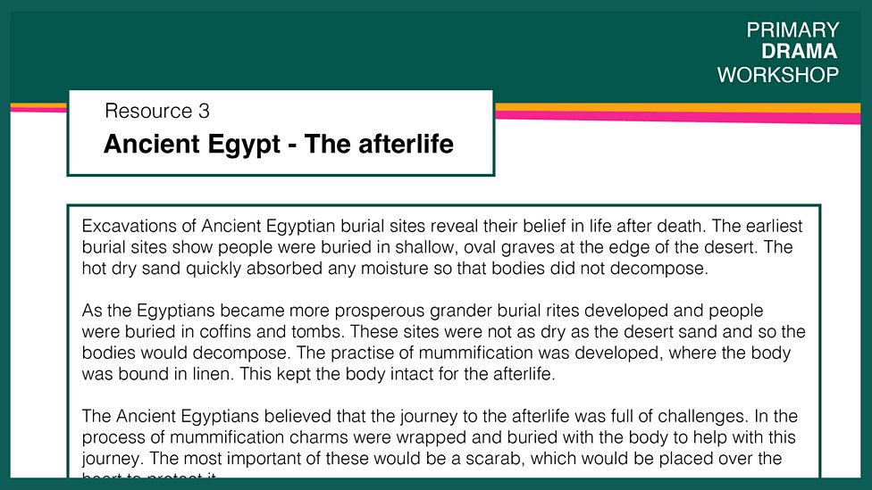 Primary Drama Workshop. 3: Concluding a drama. - BBC Teach