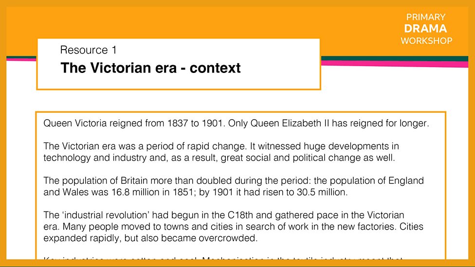 Primary Drama Workshop. 2: Continuing a drama. - BBC Teach