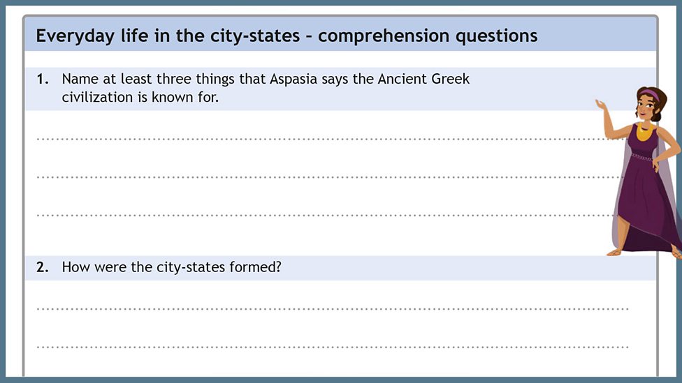 KS2 Ancient Greece: 1. Everyday life in the city-states - BBC Bitesize