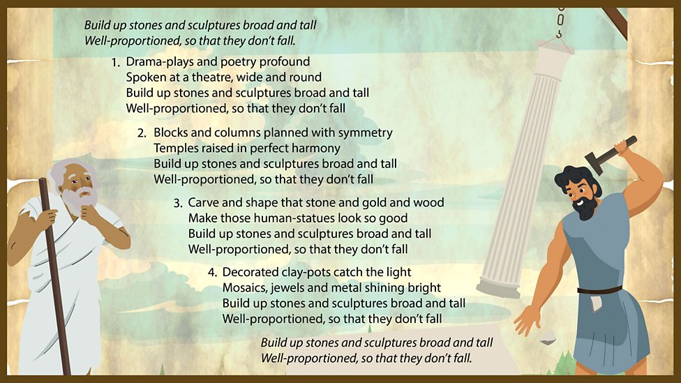 KS2 Music: Ancient Greece. Song: 'Build up stones and sculptures' - BBC ...