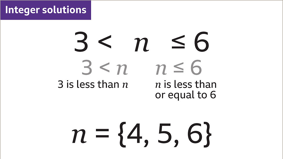 Inequalities - KS3 Maths - BBC Bitesize