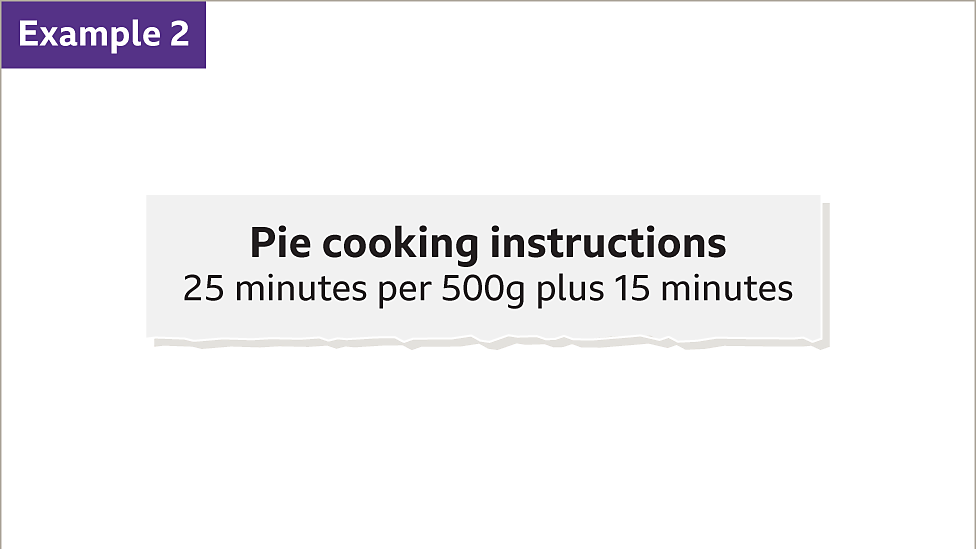 Write and construct formulae - KS3 Maths - BBC Bitesize