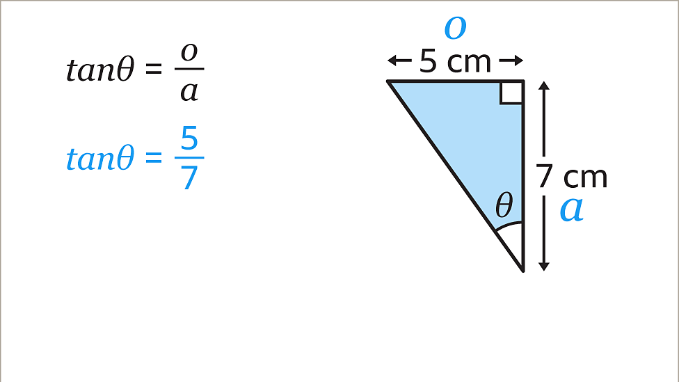 Finding angles in right-angled triangles - KS3 Maths - BBC Bitesize