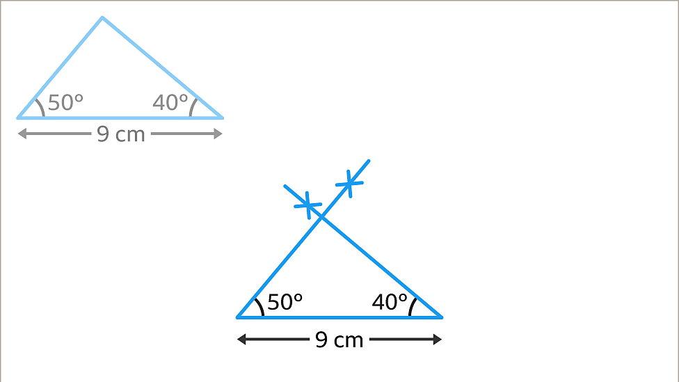 Constructing triangles - KS3 Maths - BBC Bitesize