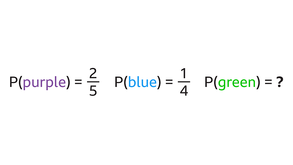 Sum of probabilities - KS3 Maths - BBC Bitesize