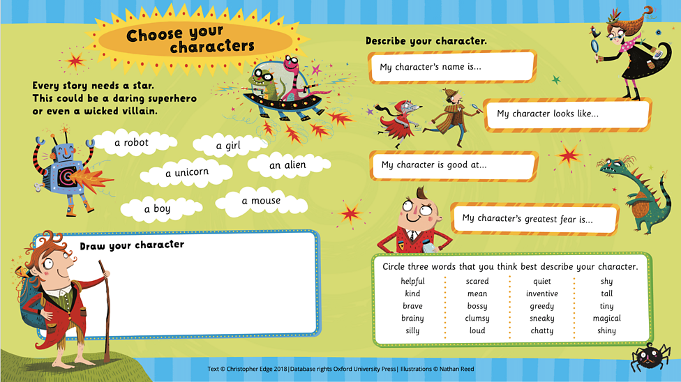 Lesson activities for help writing stories for 500 Words - BBC Teach