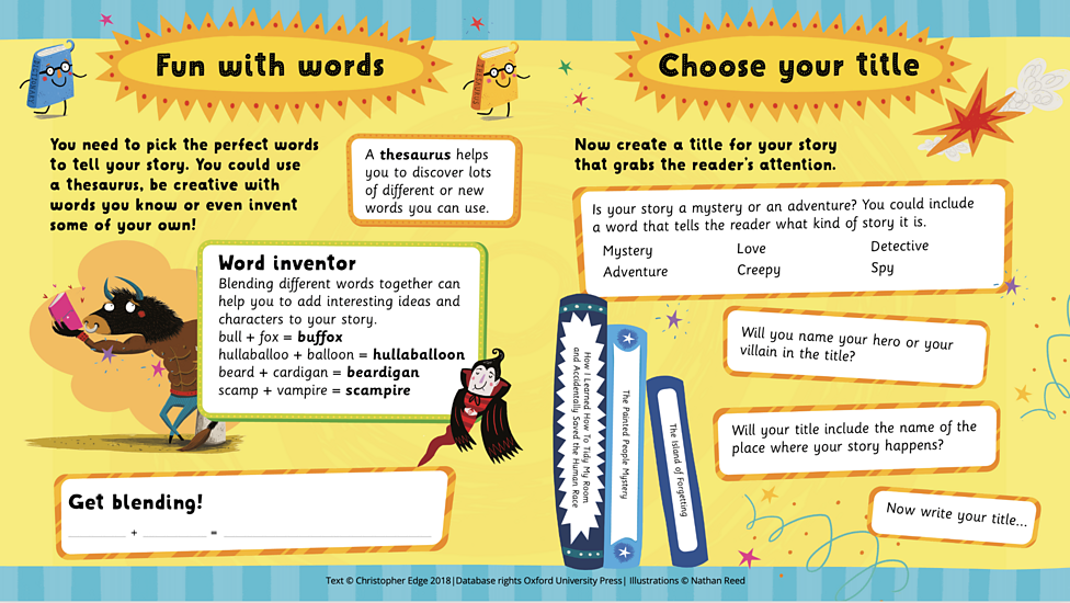 Lesson activities for help writing stories for 500 Words - BBC Teach