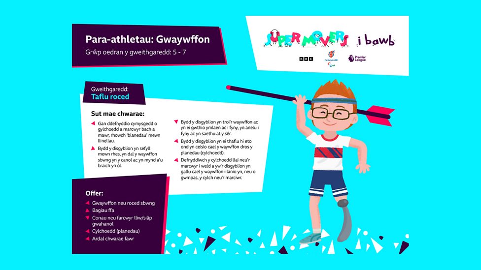 BBC Teach Super Movers i bawb: Sut mae gwneud Para-athletau (5-7 oed ...