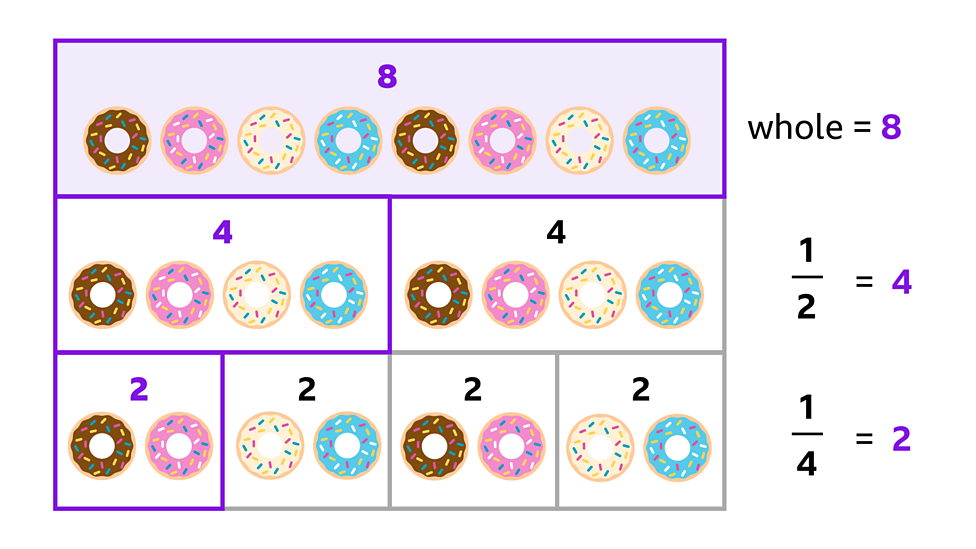 Finding a quarter of a shape - Maths - Learning with BBC Bitesize