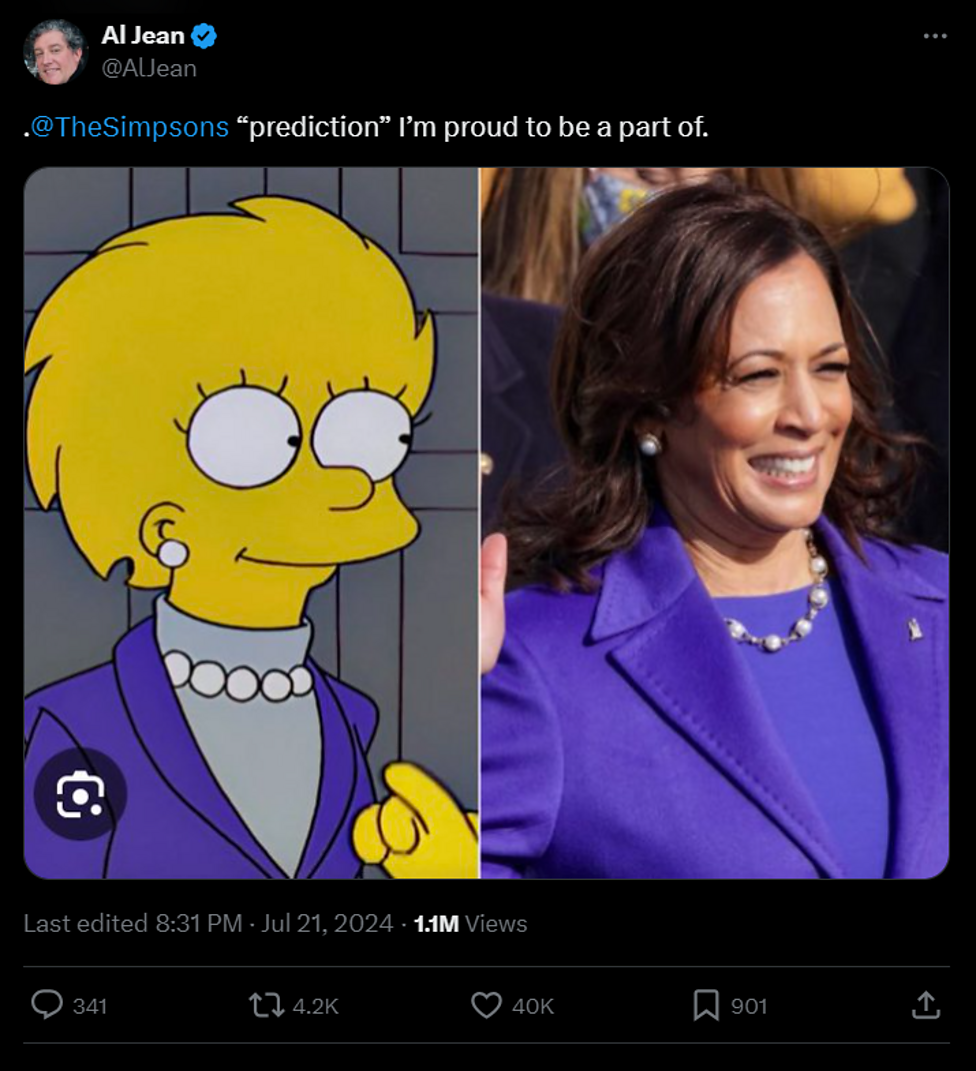 Kamala Harris: fake news, deepfakes, The Simpsons and Charli XCX - BBC ...