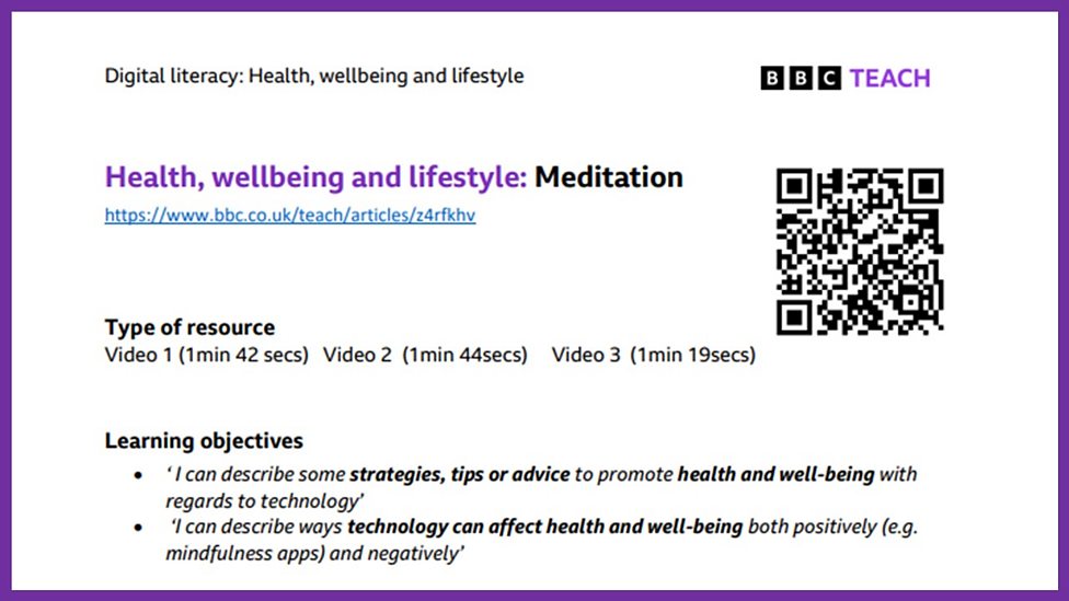 Meditation - BBC Teach