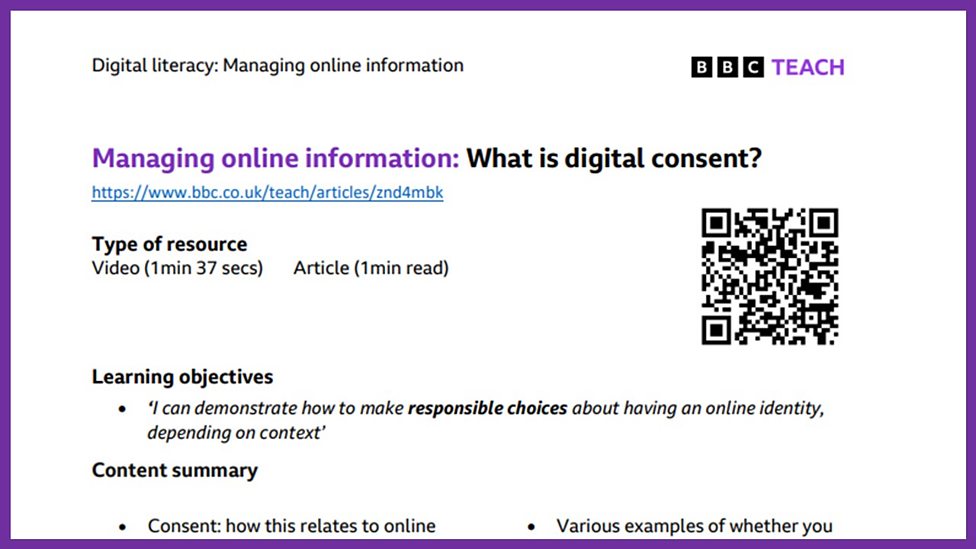 What is digital consent? - BBC Teach