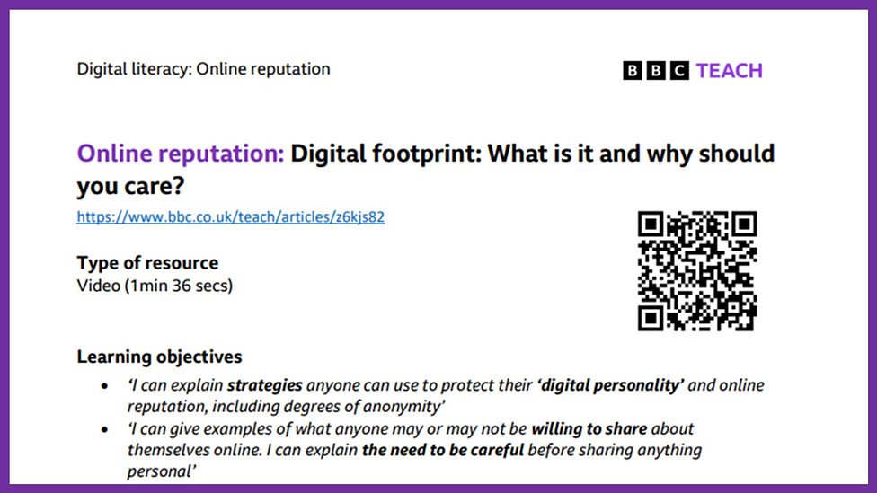 Digital footprint: what is it and why should you care? - BBC Teach