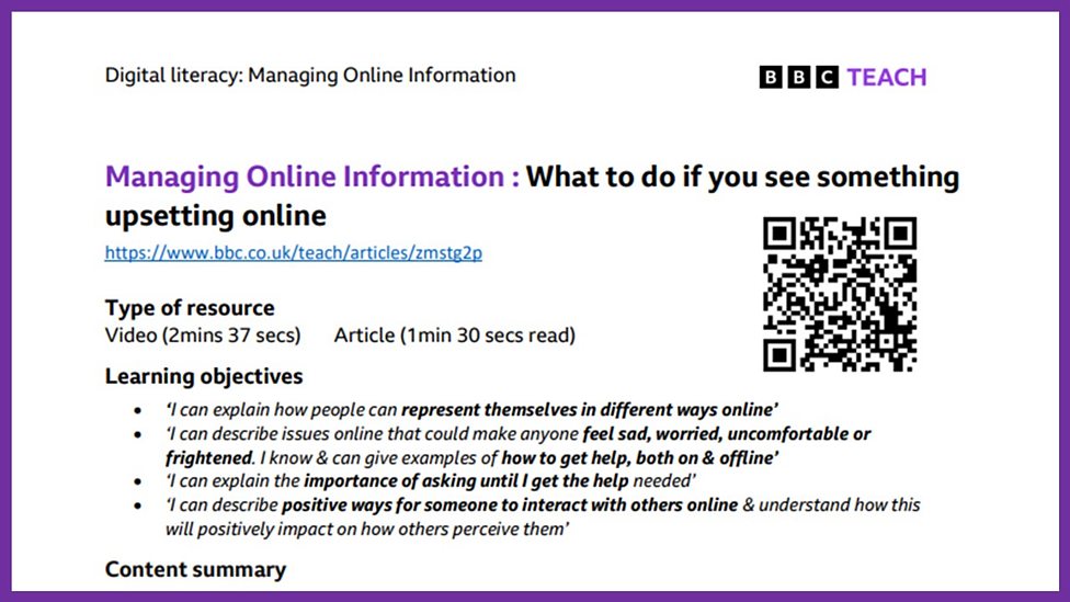 What to do if you see something upsetting online - BBC Bitesize