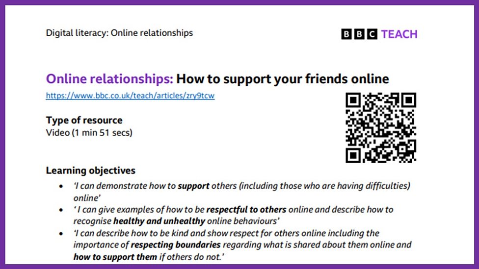 Ways that you can support your friends online - BBC Teach