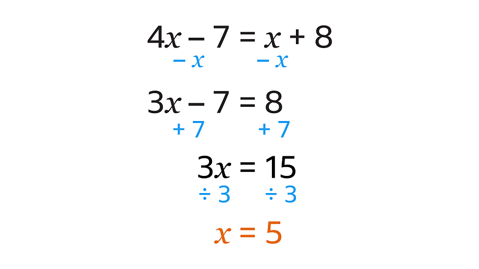 How to solve equations with unknowns on both sides - GCSE Maths ...